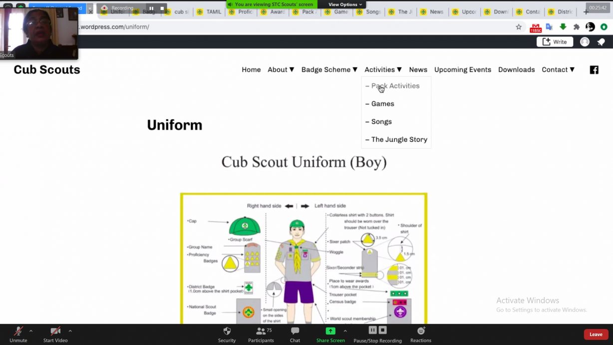 Active Cub Scouting during the Pandemic - Colombo Scouts